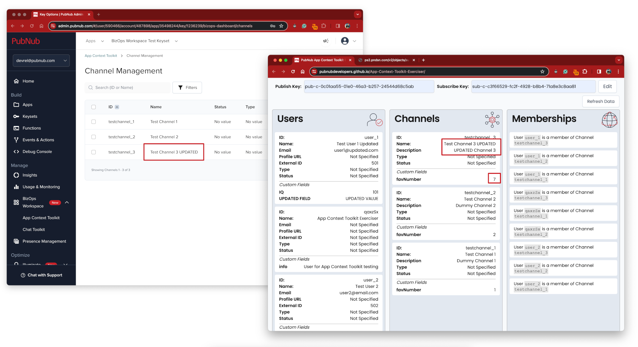 How to Manage Users and Channels with BizOps Workspace | PubNub