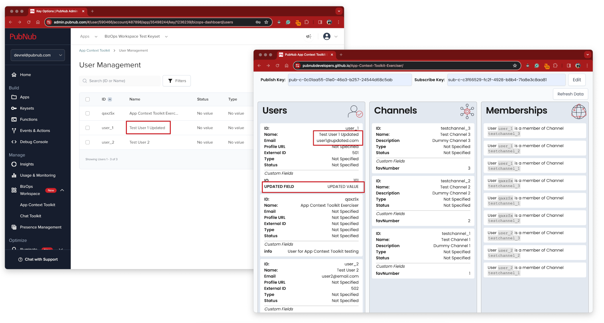 How to Manage Users and Channels with BizOps Workspace | PubNub