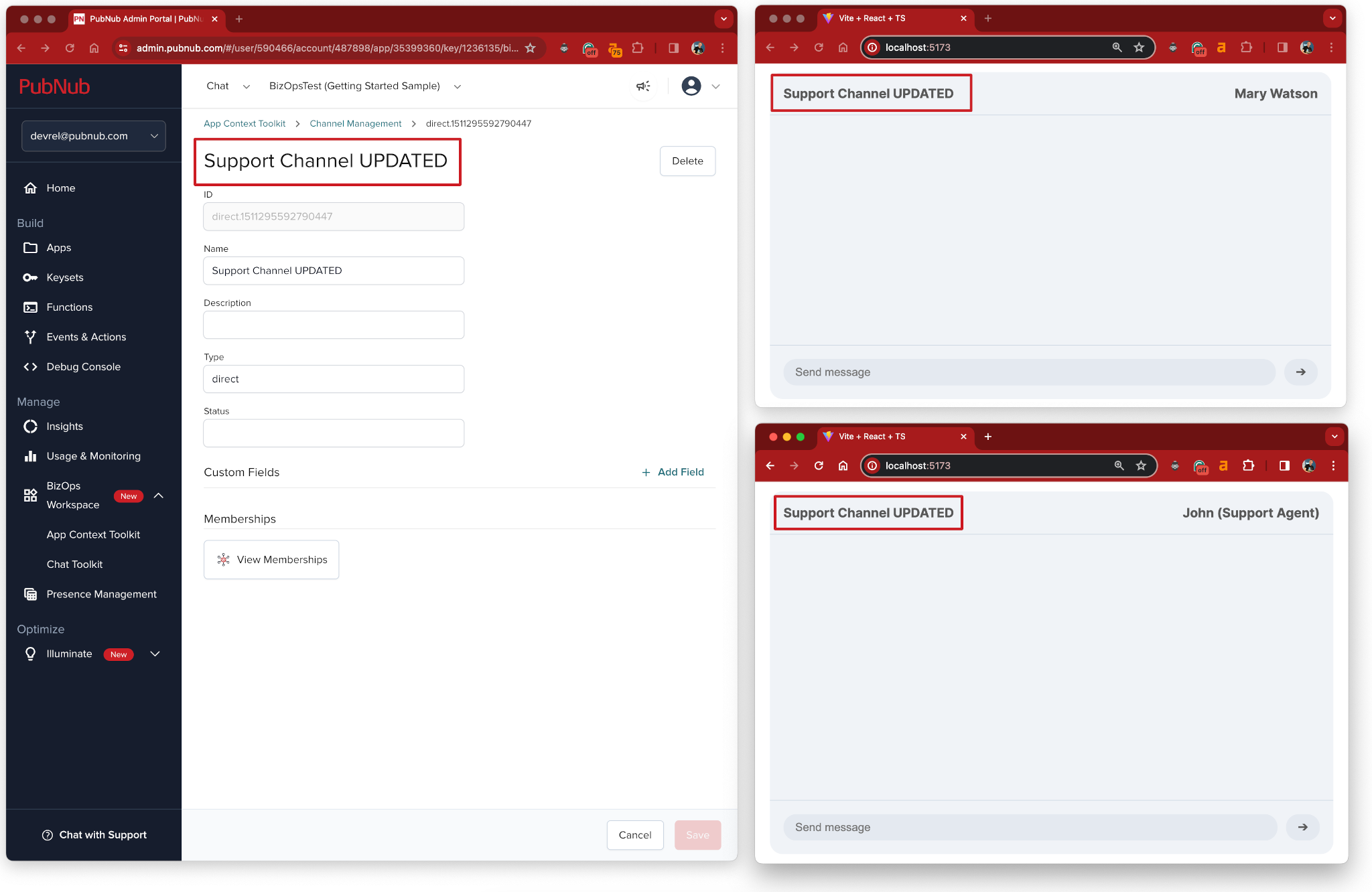 How to Manage Users and Channels with BizOps Workspace | PubNub